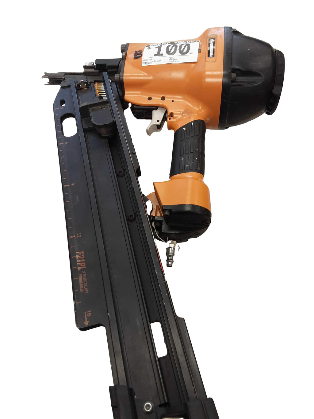 Bostitch F21pl Yellow Pneumatic Framing Nailer – EZPAWN